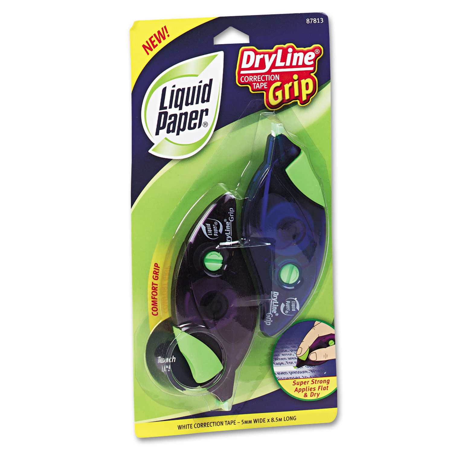 DryLine Grip Correction Tape by Paper Mate® Liquid Paper® PAP87813 ...