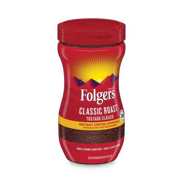 Instant Coffee Crystals by Folgers® FOL06922 | OnTimeSupplies.com