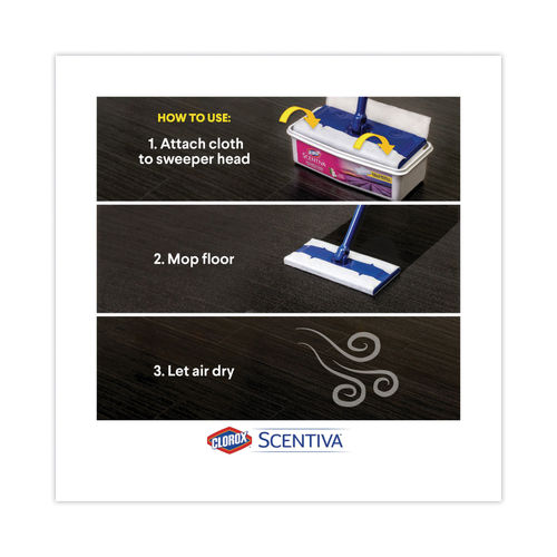 Scentiva Disinfecting Wet Mopping Cloths by Clorox® CLO32034 ...
