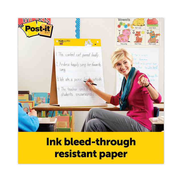 Self-Stick Tabletop Easel Pad with Command Strips by Post-it® Easel ...