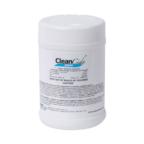 CleanCide Disinfecting Wipes by Wexford Labs WXF3130C160EA ...