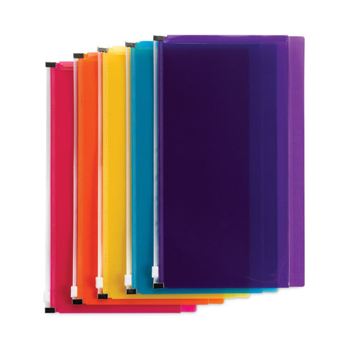 Self-Adhesive Poly Zip Pouch by Smead® SMD68181 | OnTimeSupplies.com