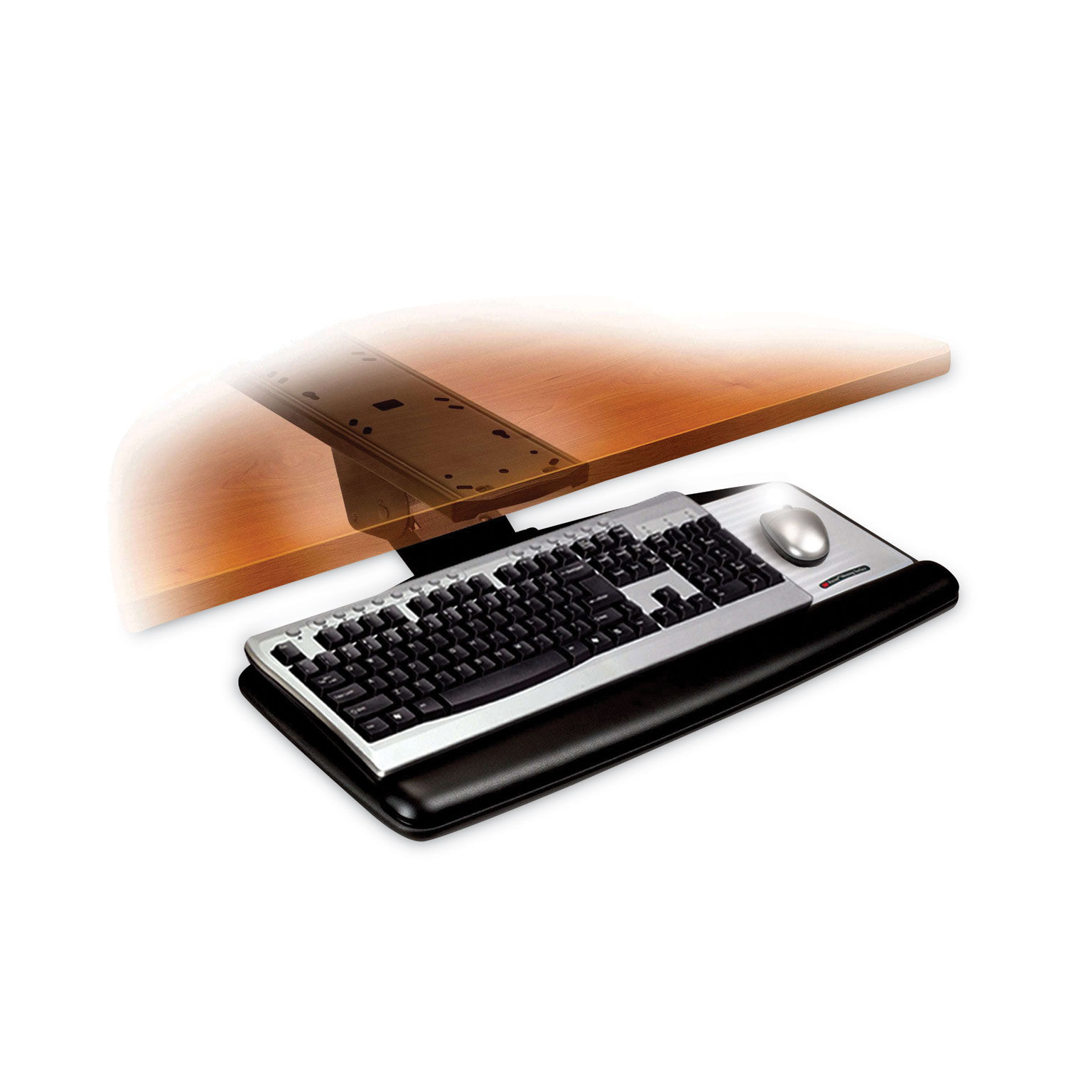 Sit/Stand Easy Adjust Keyboard Tray by 3M™ MMMAKT170LE | OnTimeSupplies.com