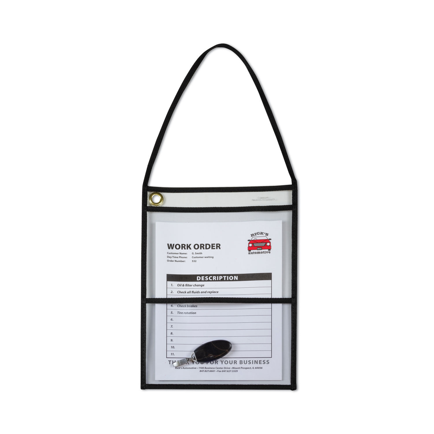 2-Pocket Shop Ticket Holder w/Setrap by C-Line® CLI38912 ...