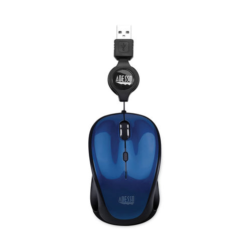 Illuminated Retractable Mouse by Adesso ADEIMOUSES8L | OnTimeSupplies.com