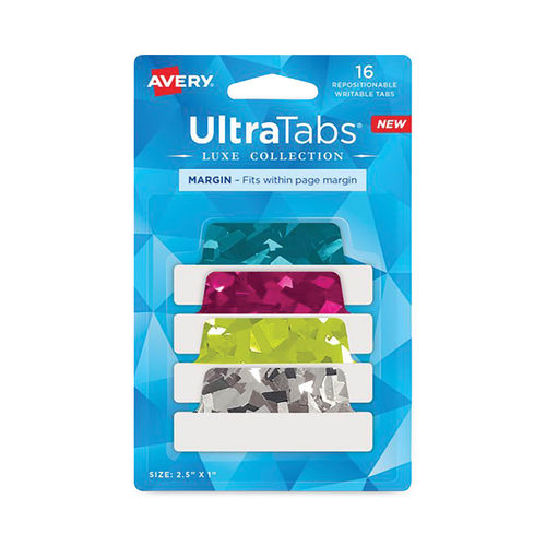 Ultra Tabs Luxe Collection Repositionable Tabs by Avery® AVE74147 ...