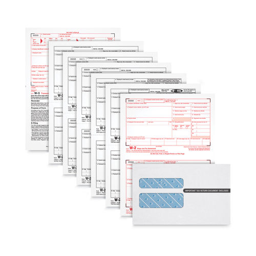 W-2 Tax Form/Envelope Kits by TOPS TOPLW2625Q | OnTimeSupplies.com
