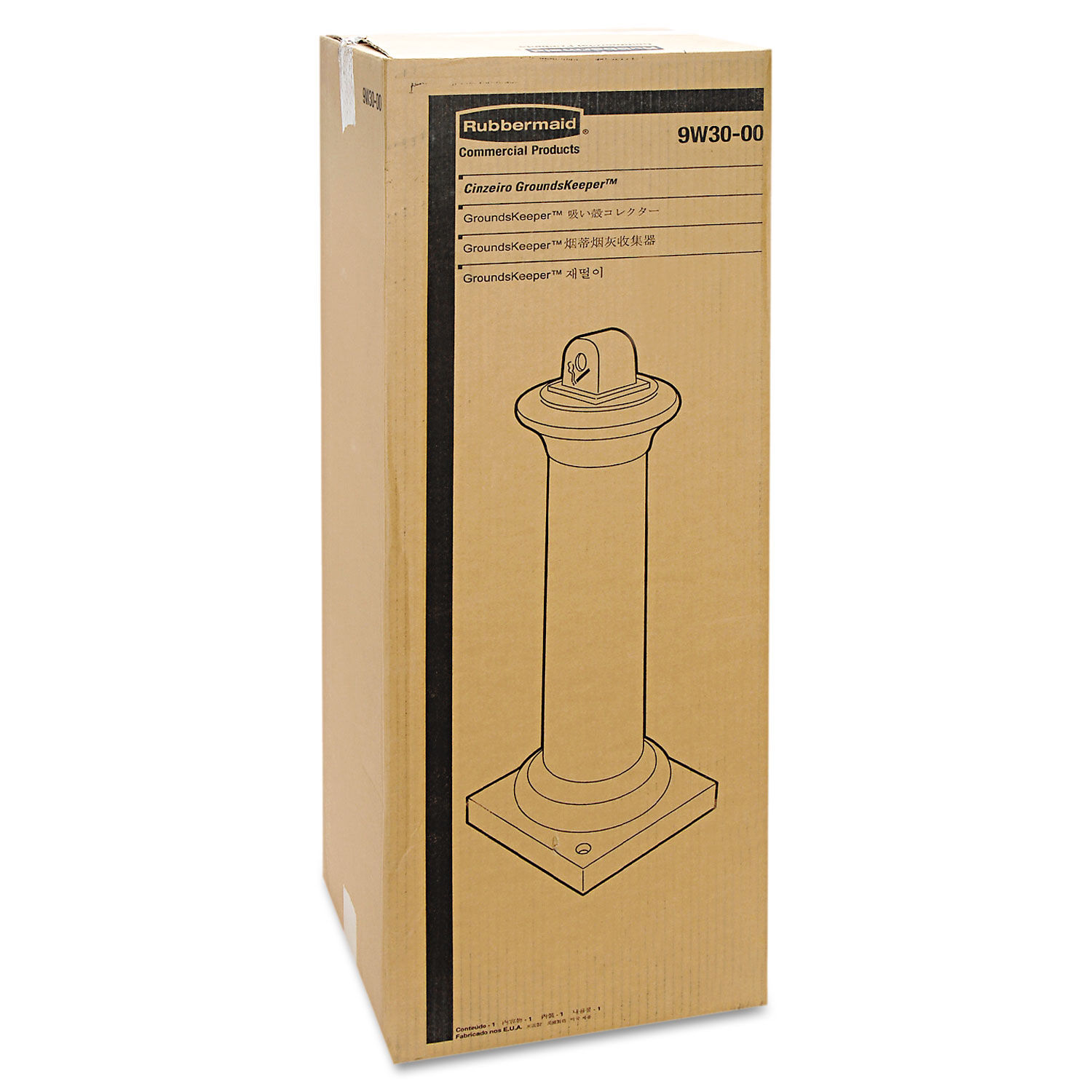 GroundsKeeper Tuscan Receptacle by Rubbermaid® Commercial RCP9W300SST ...