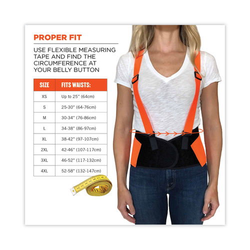 Look at ProFlex 100HV Economy Hi-Vis Spandex Back Support Brace and ...
