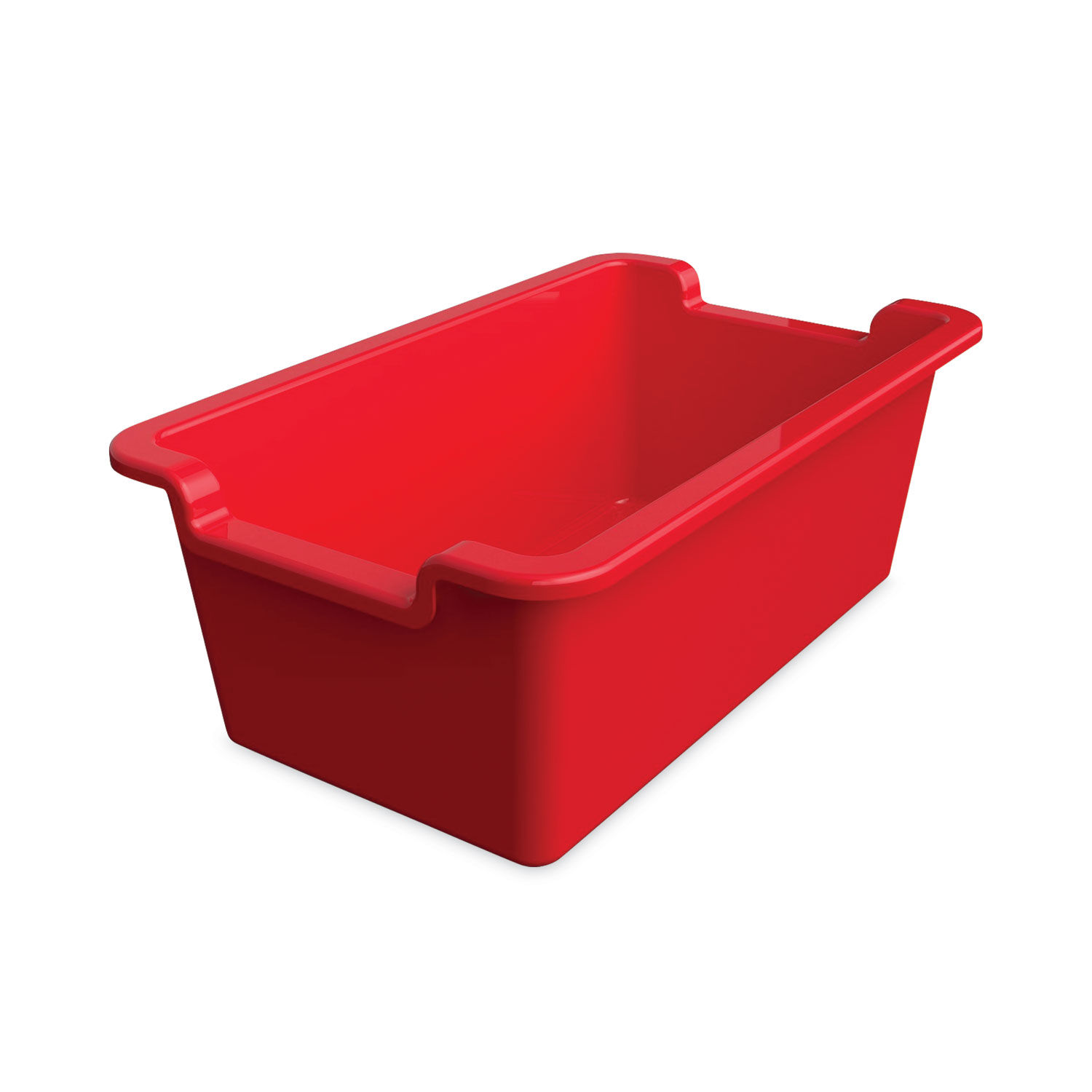 Antimicrobial Rectangle Storage Bin by deflecto® DEF39510RED ...