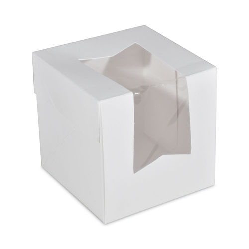 White Window Bakery Boxes with Attached Flip Top by SCT® SCH24033 ...
