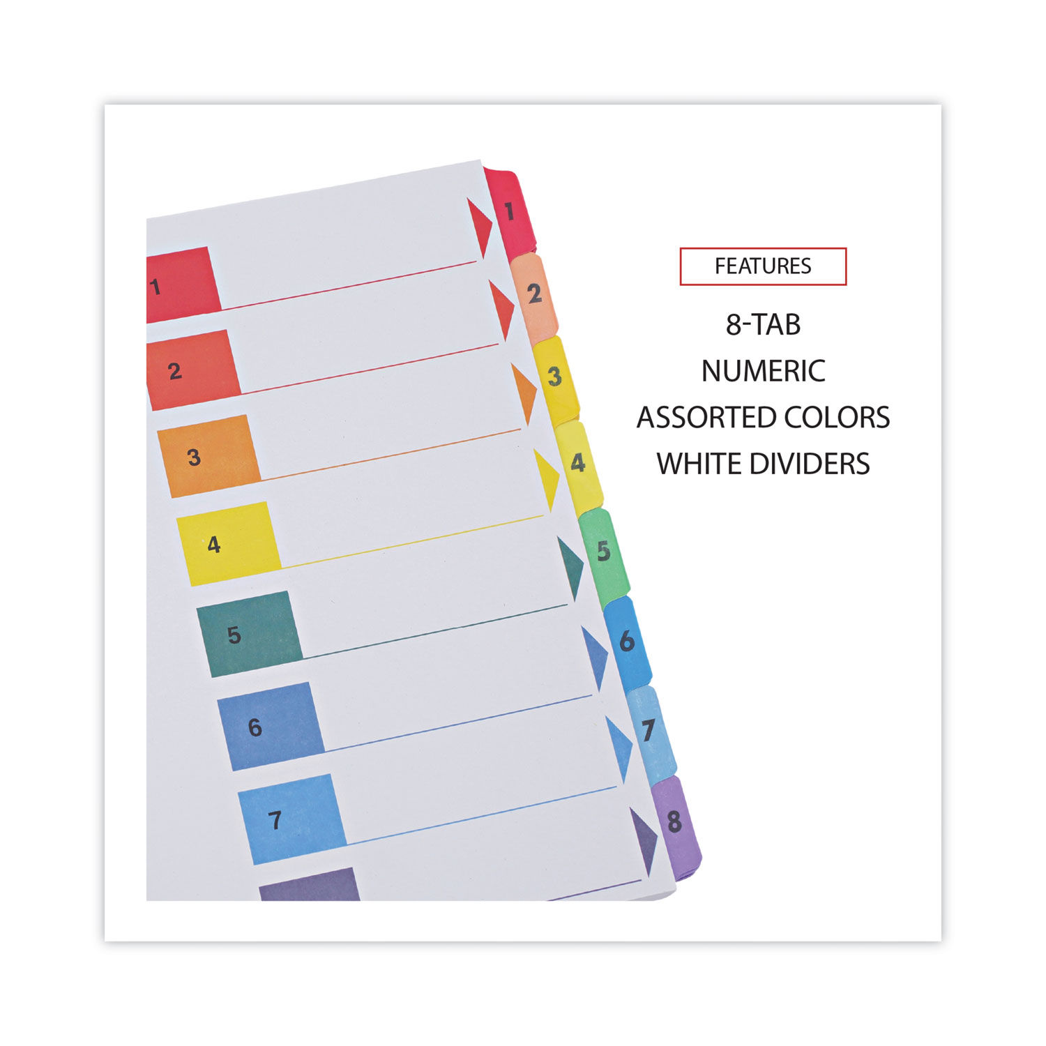 Deluxe Table of Contents Dividers for Printers by Universal® UNV24802 ...
