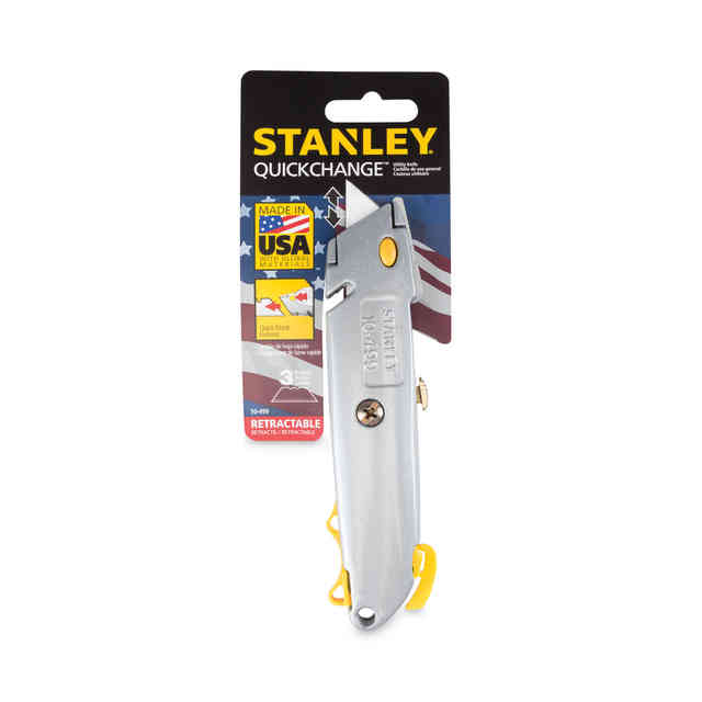 Quick-Change Utility Knife with Twine Cutter and (3) Retractable Blades ...
