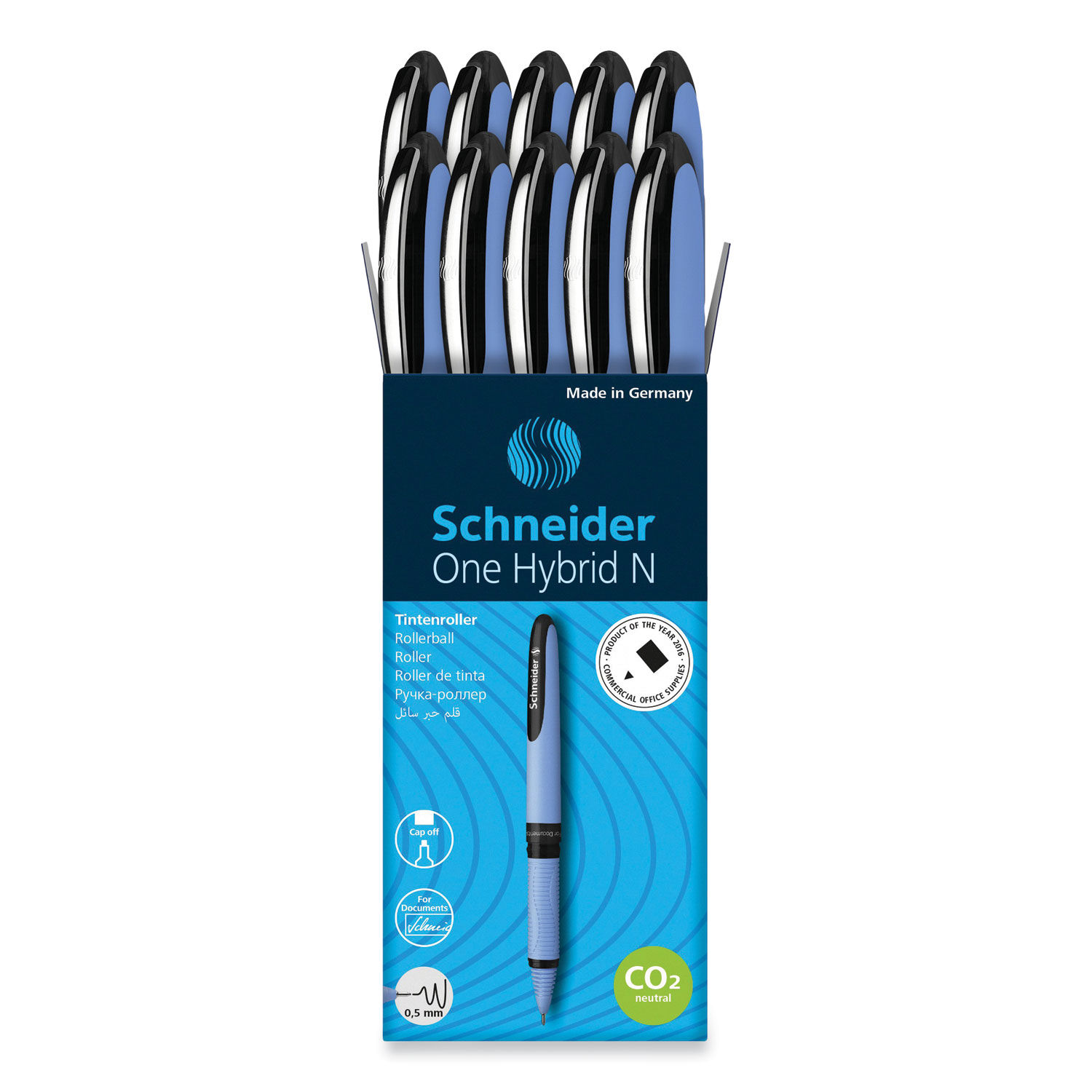 One Hybrid N Rollerball Pen by Schneider® RED183501 | OnTimeSupplies.com