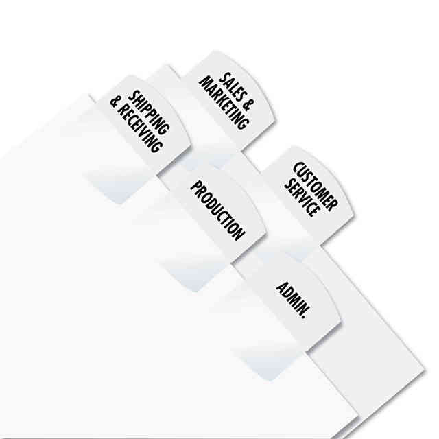 Laser Printable Index Tabs by Redi-Tag® RTG39017 | OnTimeSupplies.com
