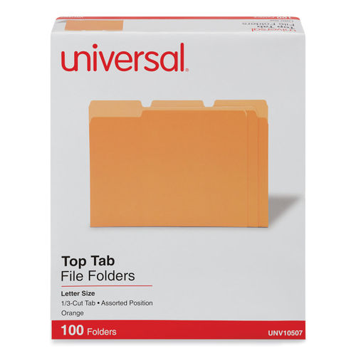 Deluxe Colored Top Tab File Folders by Universal® UNV10507 ...