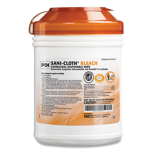 Sani-Cloth Bleach Germicidal Disposable Wipes by Sani Professional ...