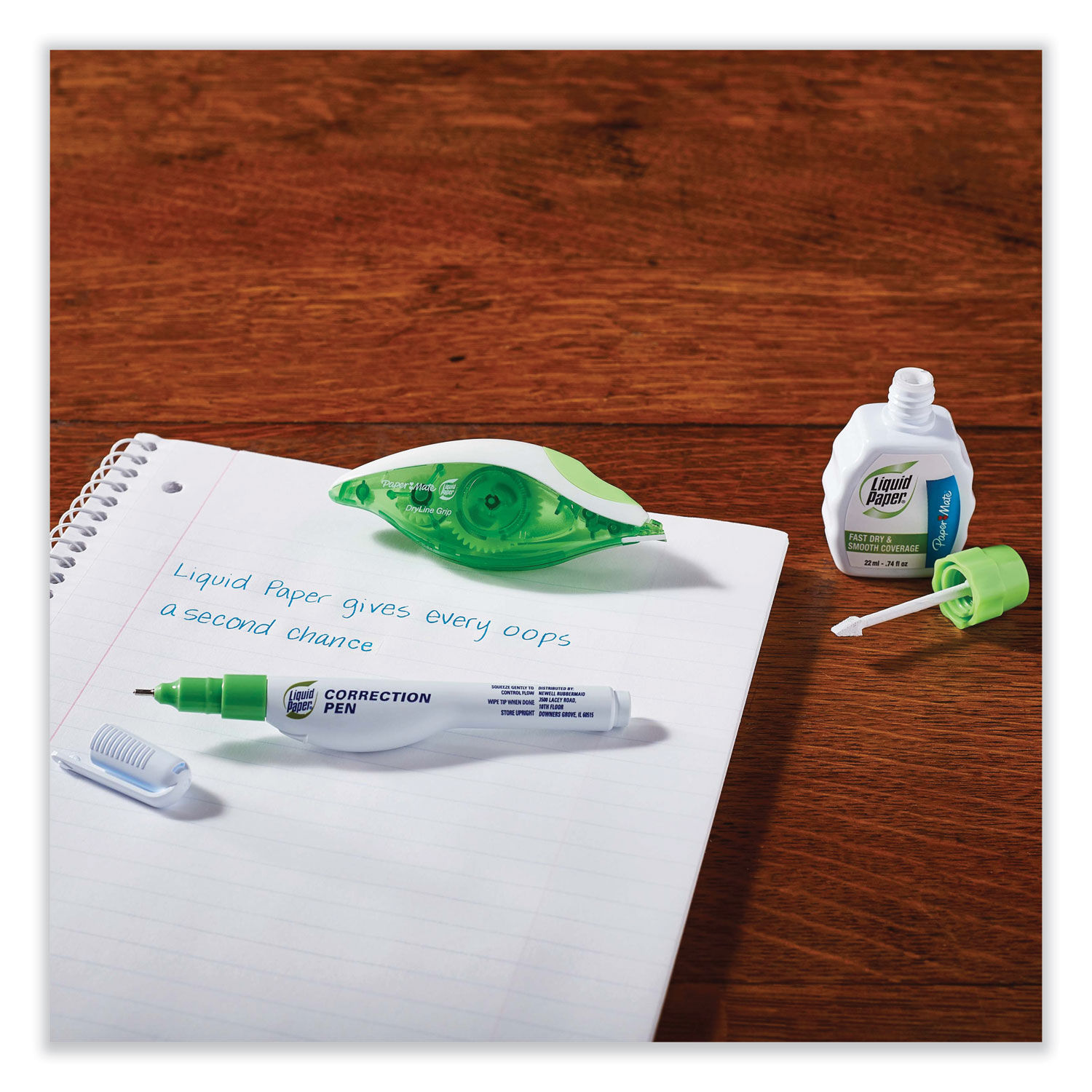 DryLine Grip Correction Tape by Paper Mate® Liquid Paper® PAP662415 ...