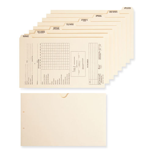 Pressboard Mortgage Folder Dividers by Smead® SMD78278 | OnTimeSupplies.com