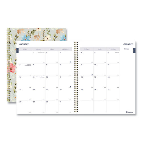 Monthly 14-Month Planner by Blueline® REDC701PG02 | OnTimeSupplies.com