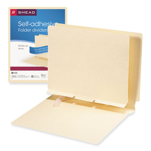 Self-Adhesive Folder Dividers for Top/End Tab Folders by Smead ...