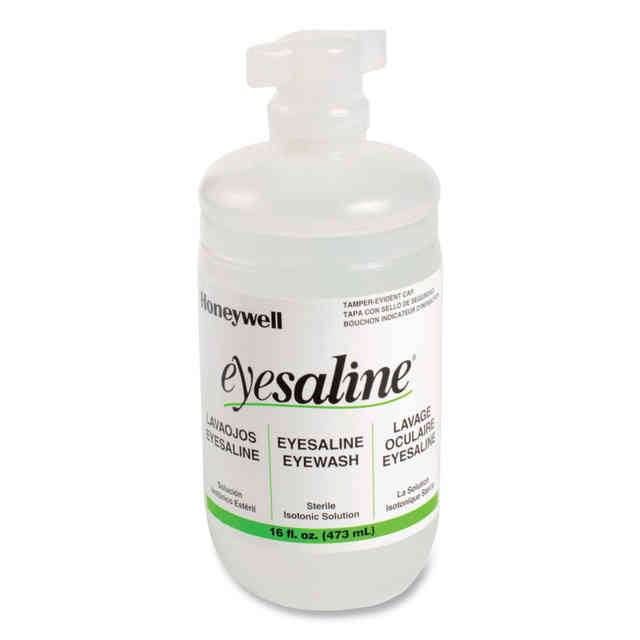 Double Bottle Sterile Saline Eye Wash Wall Station by Honeywell ...