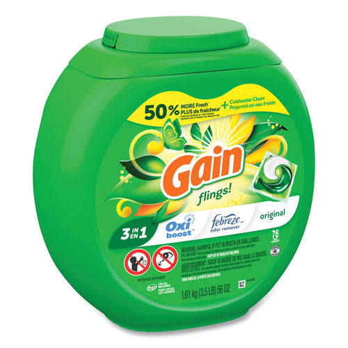 Flings Detergent Pods by Gain® PGC09207PK | OnTimeSupplies.com
