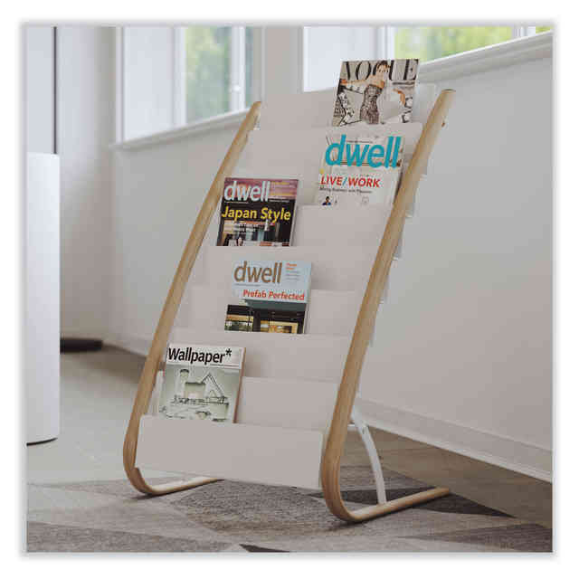 Literature Floor Display Rack by Alba™ ABADDEXPO8WBC | OnTimeSupplies.com