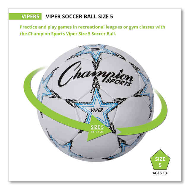 VIPER Soccer Ball by Champion Sports CSIVIPER5 | OnTimeSupplies.com