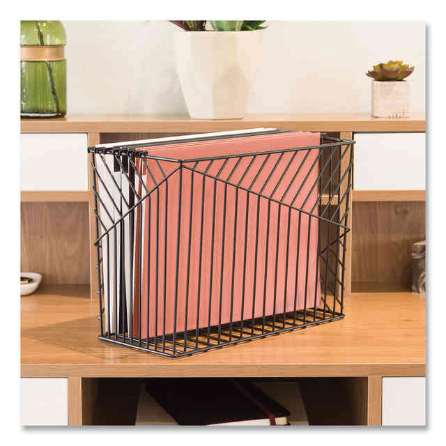 Vena Hanging File Basket by U Brands UBR3836U0206 | OnTimeSupplies.com