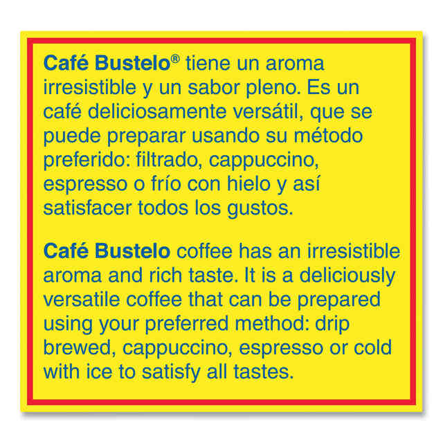 Cafe Bustelo by Café Bustelo FOL00055 | OnTimeSupplies.com