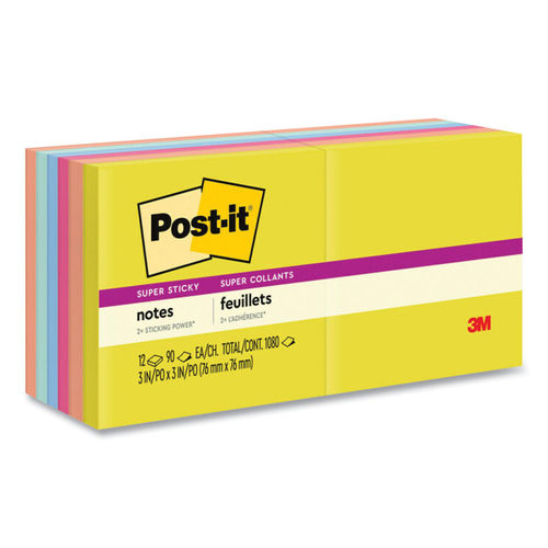 Note Pads in Summer Joy Collection Colors by Post-it® Notes Super ...