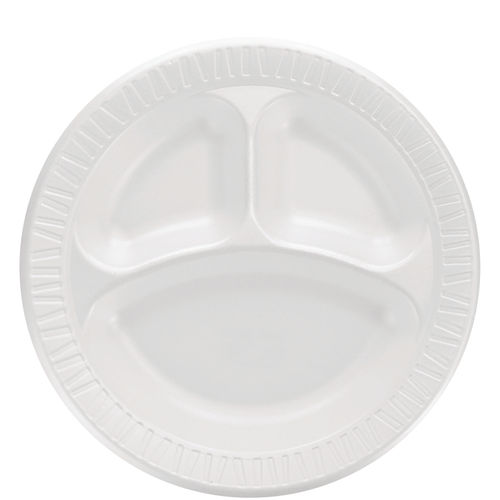 Quiet Classic Laminated Foam Dinnerware by Dart® DCC10CPWQ ...
