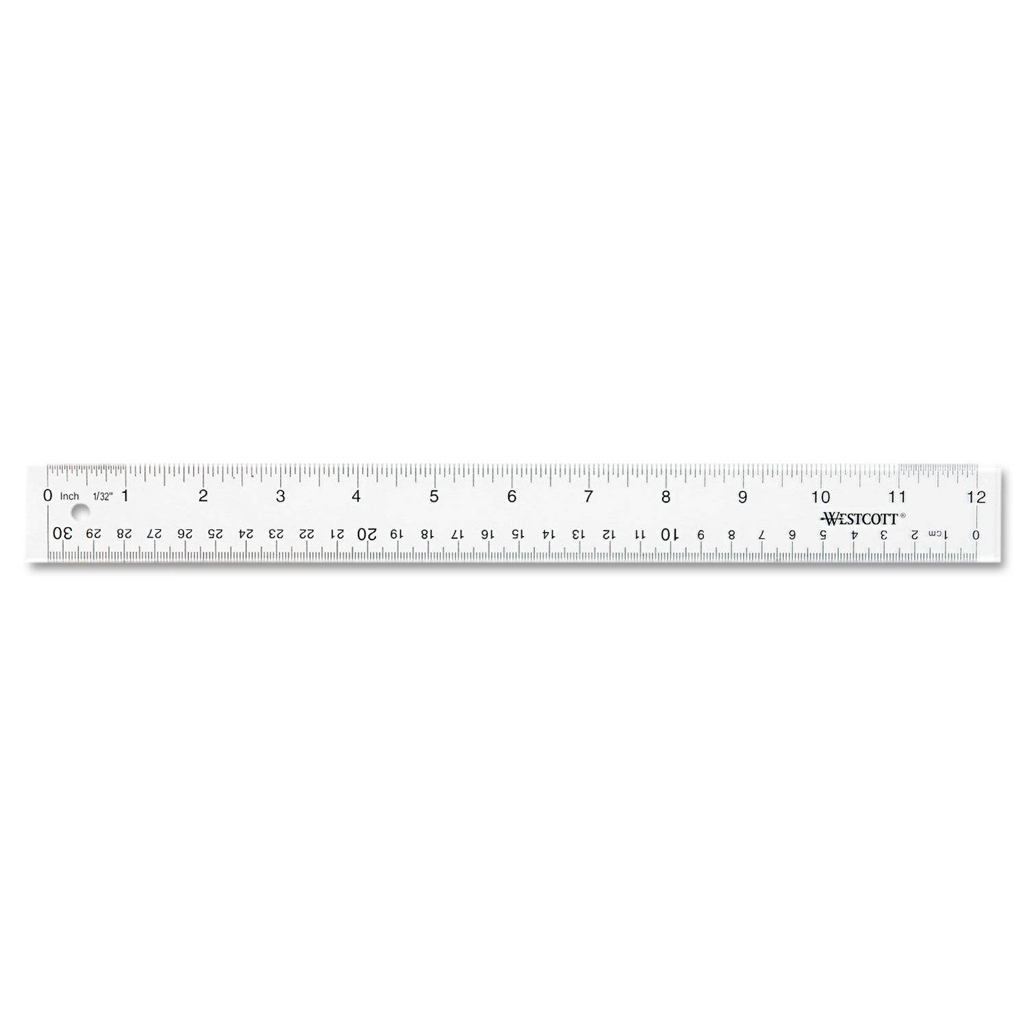 Clear Flexible Acrylic Ruler by Westcott® ACM10562 | OnTimeSupplies.com