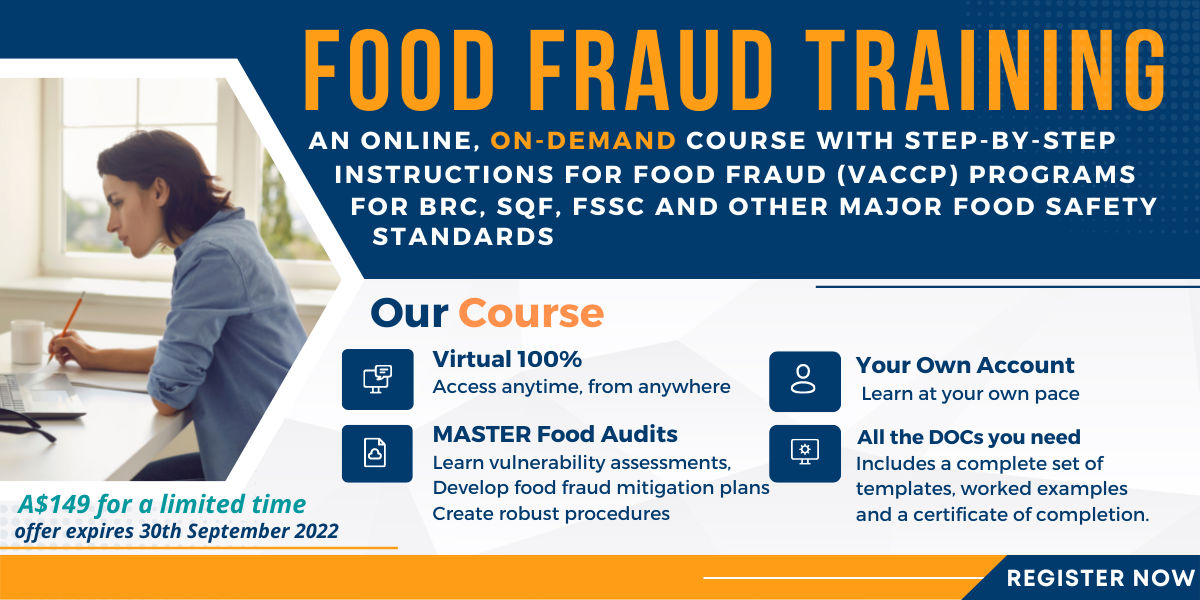 Food Fraud Training - Food Safety Food Safety Training Courses By ...