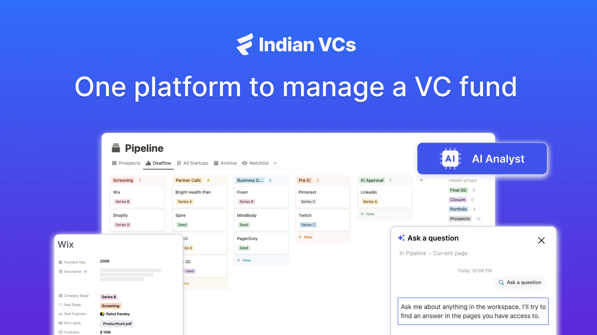 VC Stack | IndianVCs: Investor & Talent Community for Startup Funding