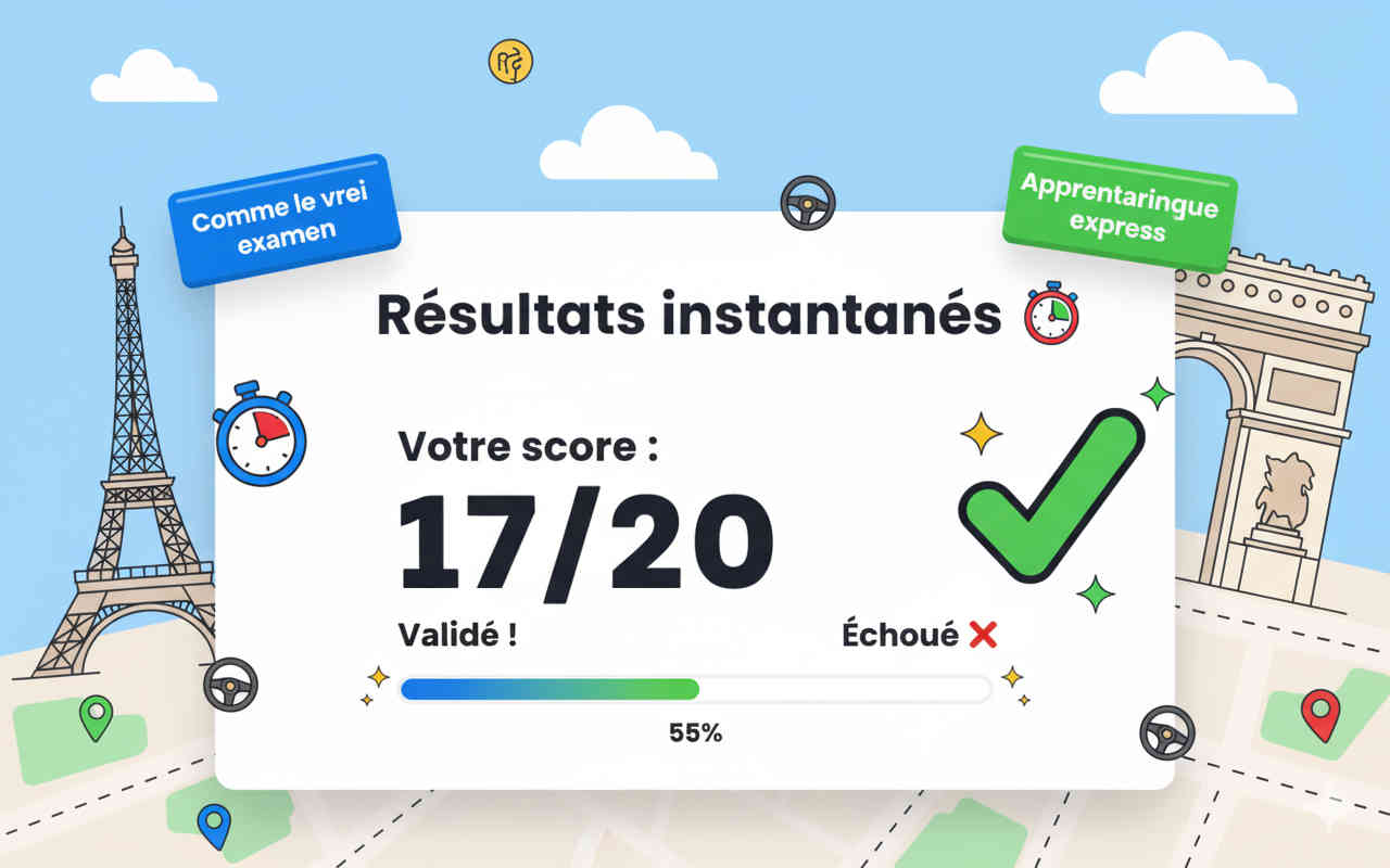 Examen Blanc VTC 2026 : 150+ Questions Gratuit + Corrections Détaillées