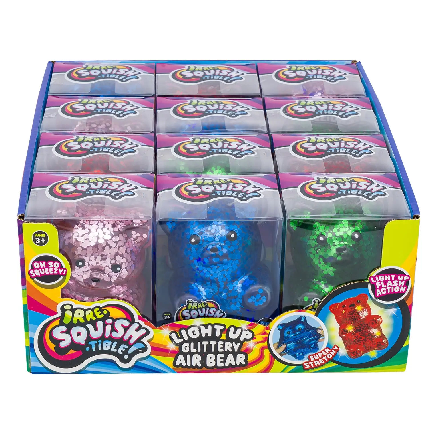 Wholesale Ja-Ru Irre-Squish-Tible Light Up Glittery Air Bear Fidget Toy, Assorted | MULTI | SKU ...