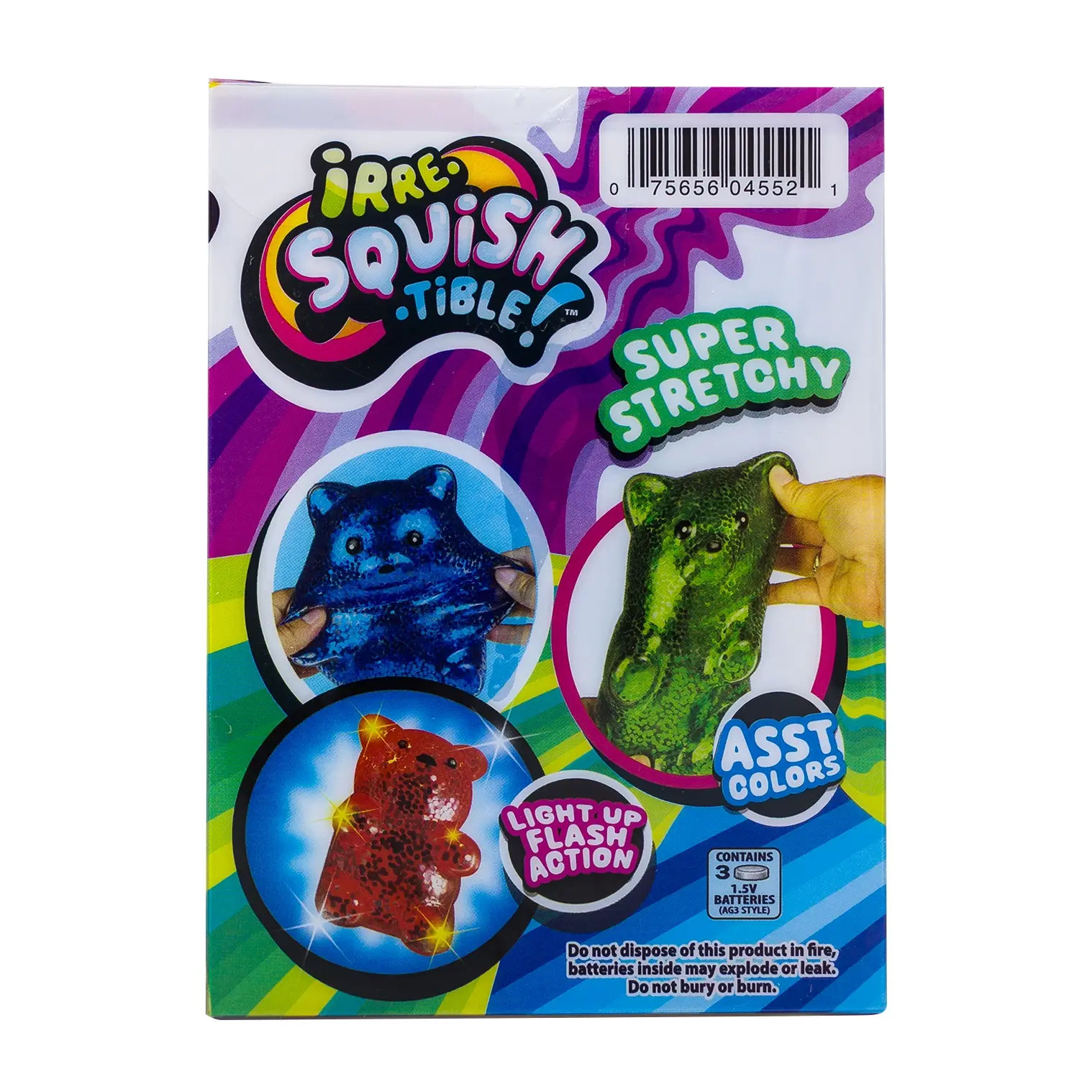 Wholesale Ja-Ru Irre-Squish-Tible Light Up Glittery Air Bear Fidget Toy, Assorted | MULTI | SKU ...