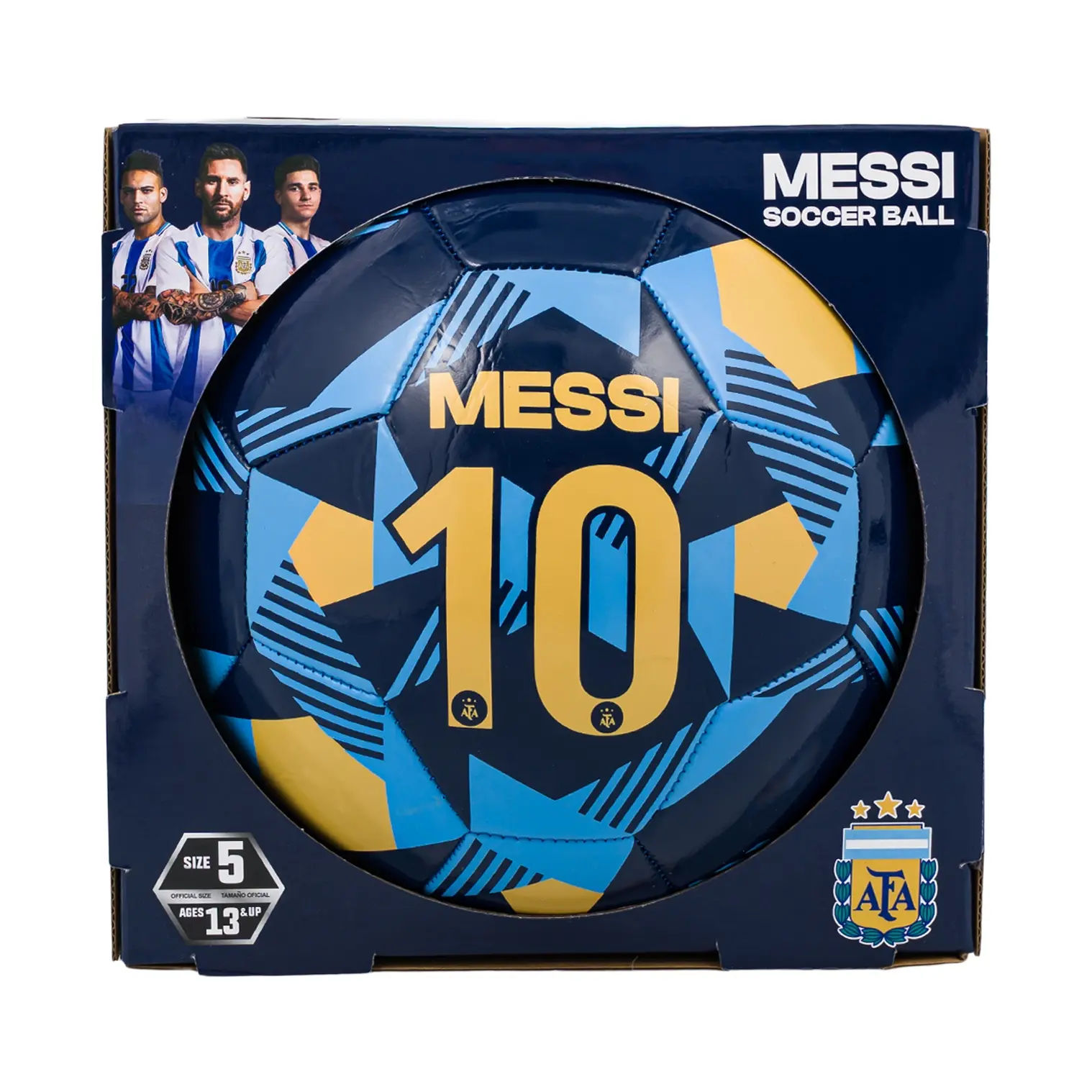 Wholesale AFA Messi 10 Soccer Ball, Size 5 | BLUE/BLK | SKU: 13330