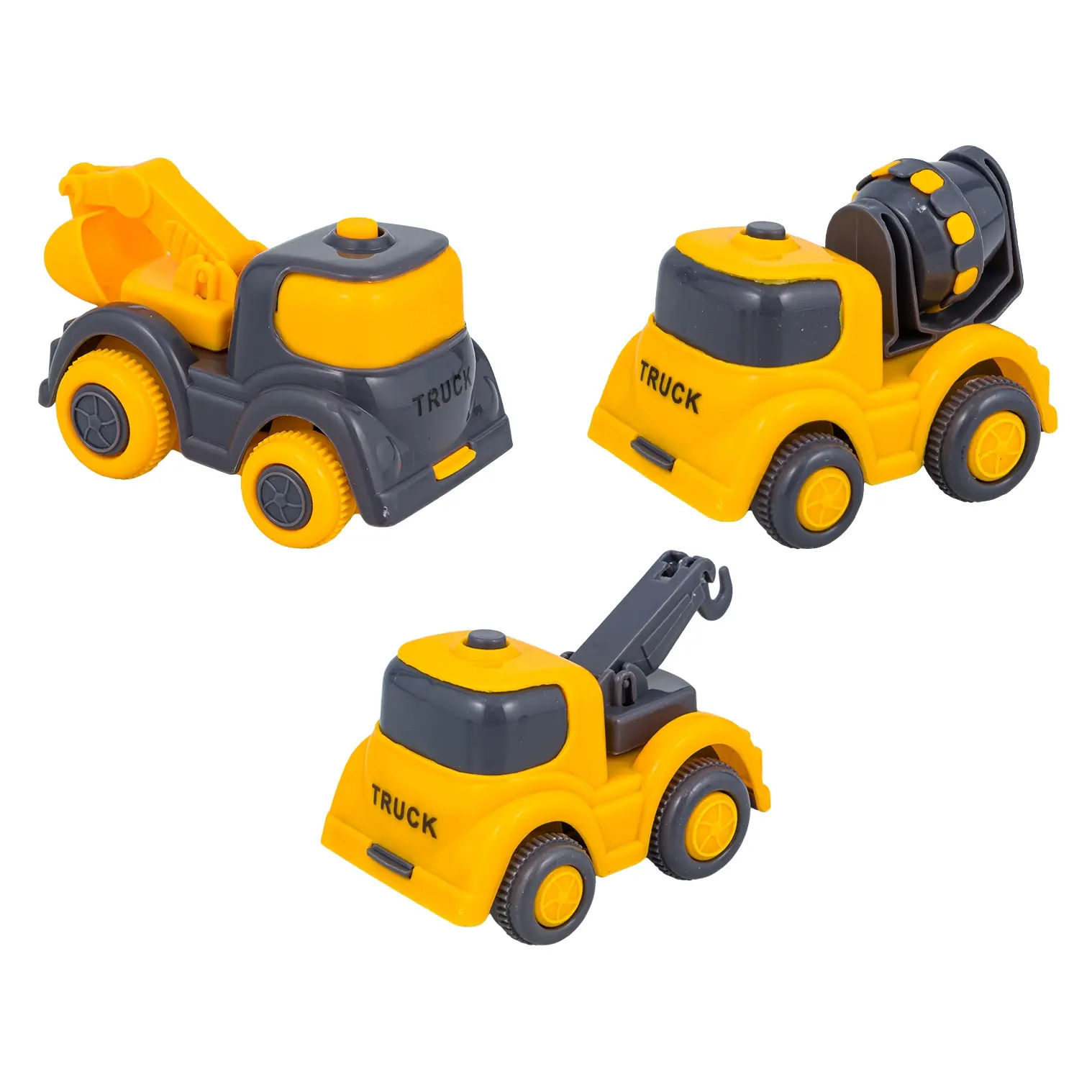 Wholesale Hard Hat Kidz Construction Truck Toys, 3 Pack | | SKU: 16491