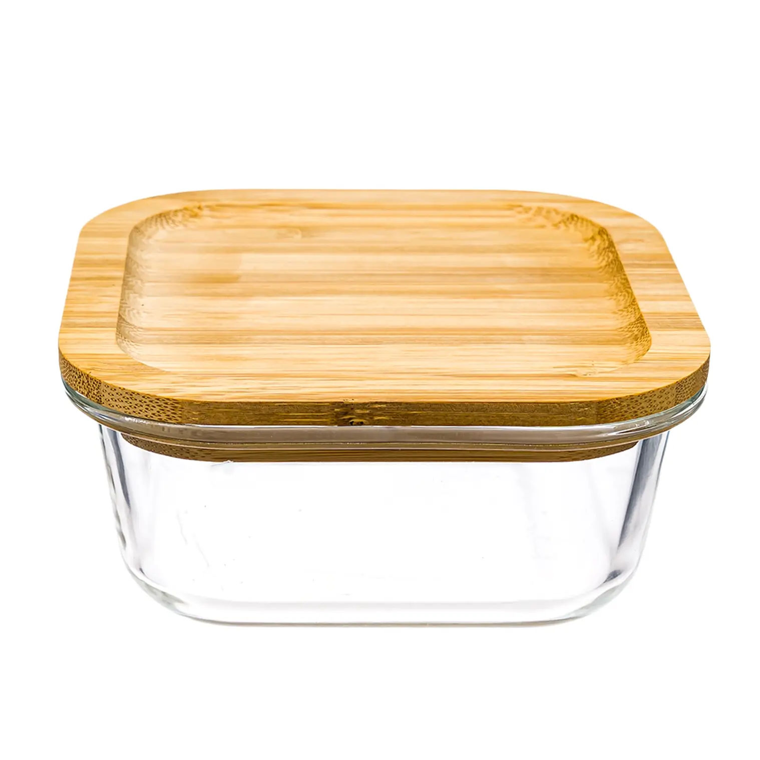 Wholesale Bamboo Lid Glass Container, 520ml/17.5 oz, BPA Free | | SKU ...