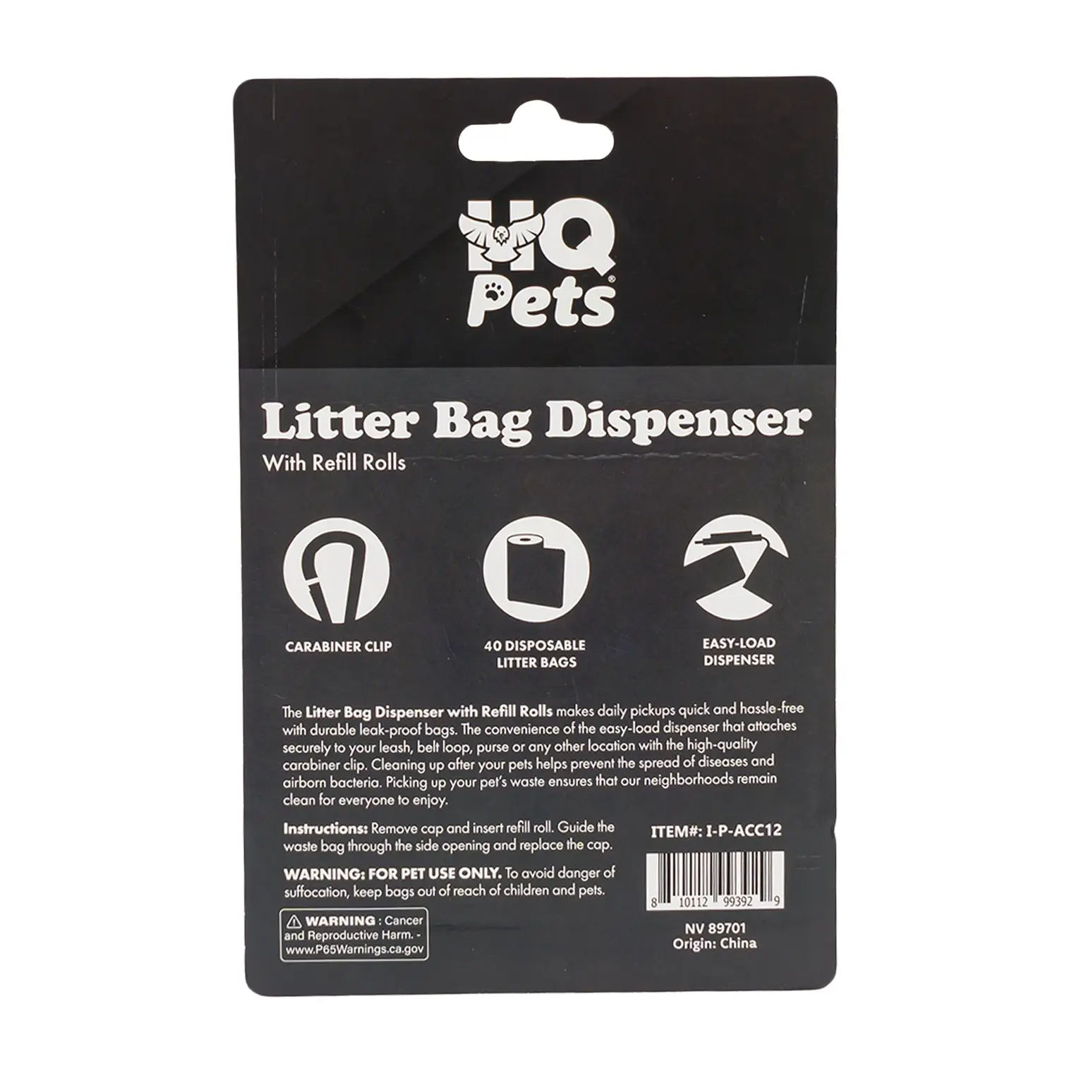 Wholesale MQ Pets Litter Bag Dispenser with Refills Rolls, 40 Bags ...