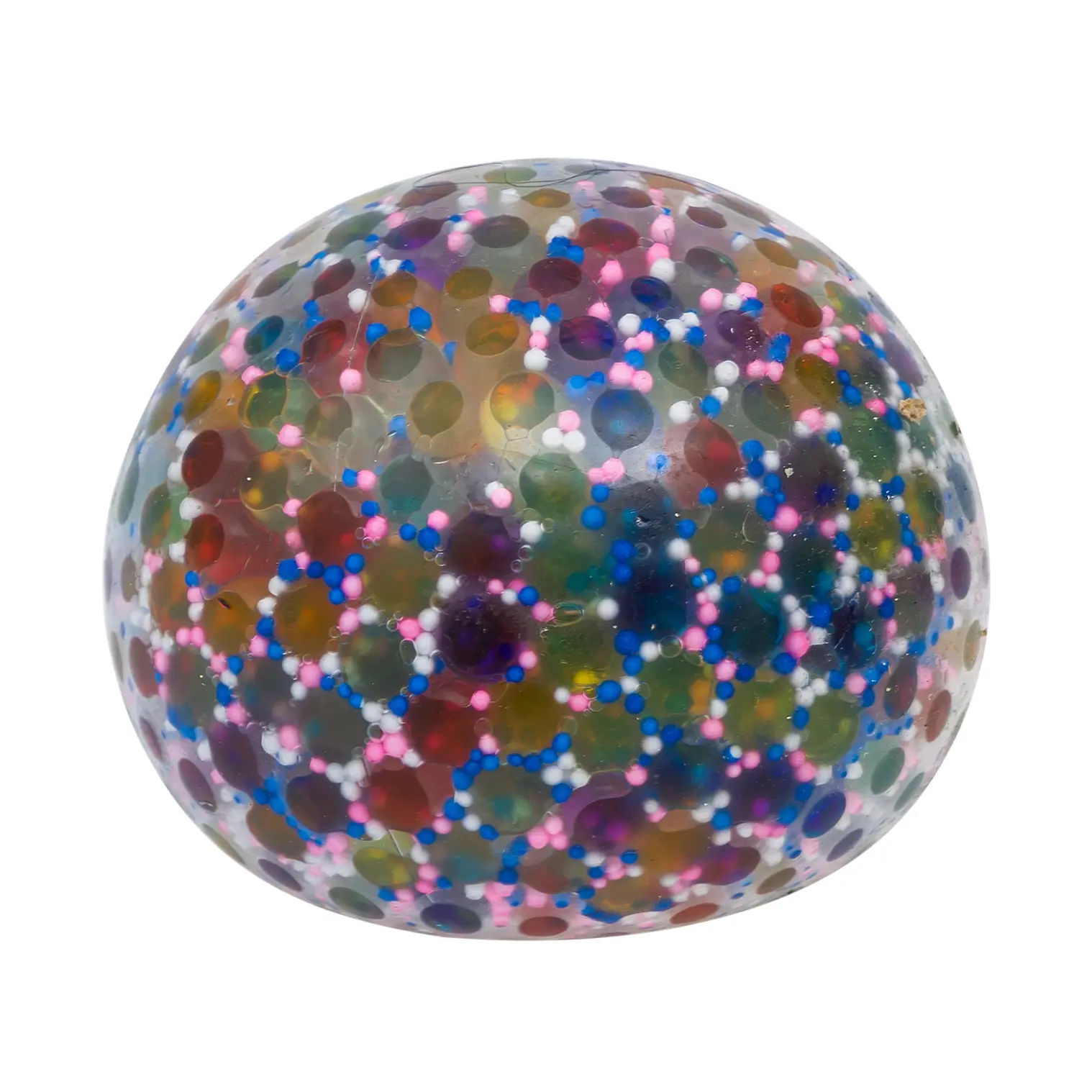 Wholesale Jumbo Easy Squeezy Rainbow Drops Bead Squish Ball | | SKU: 36532