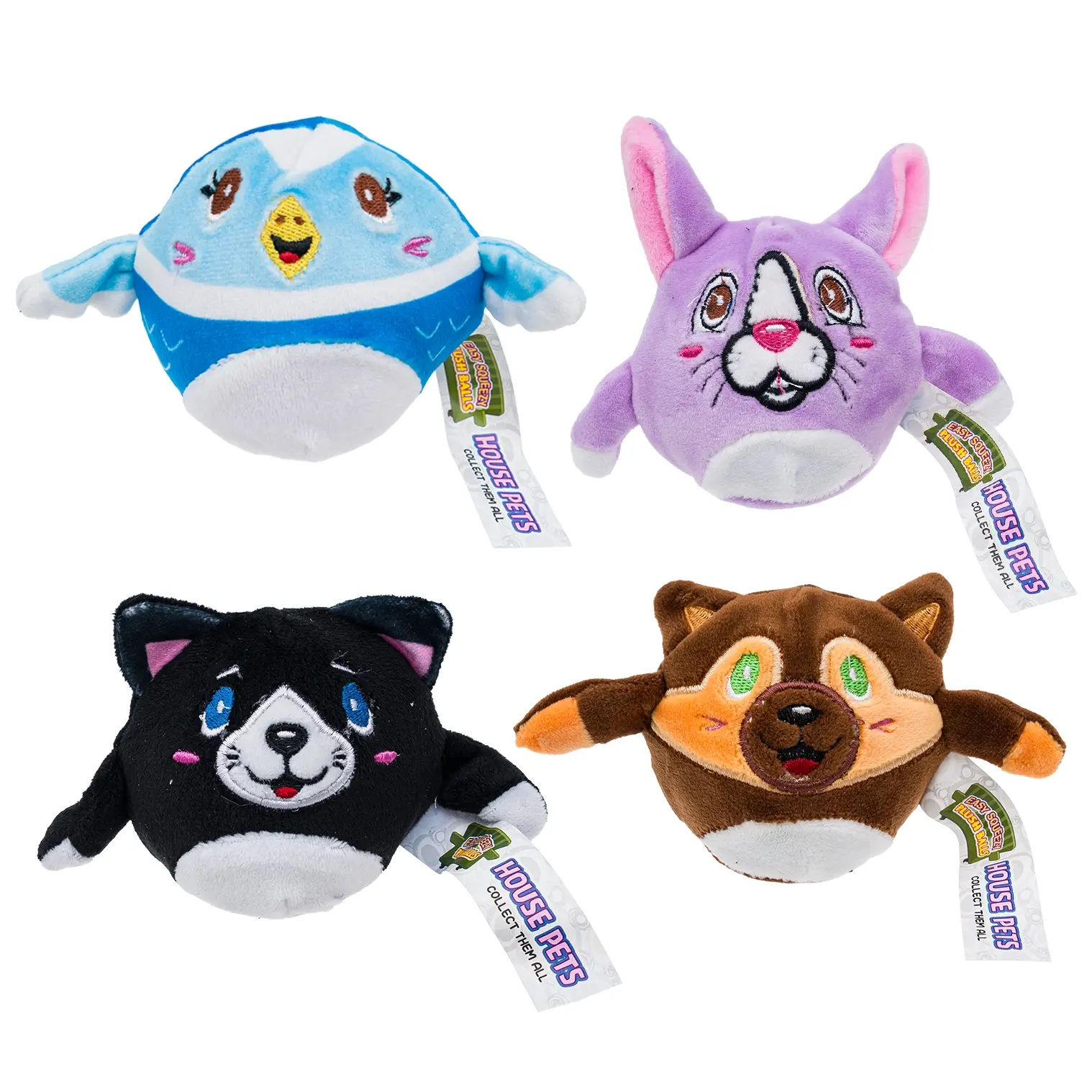 Wholesale Easy Squeezy House Pets Plush Balls, Squeezable Toy, Assorted ...