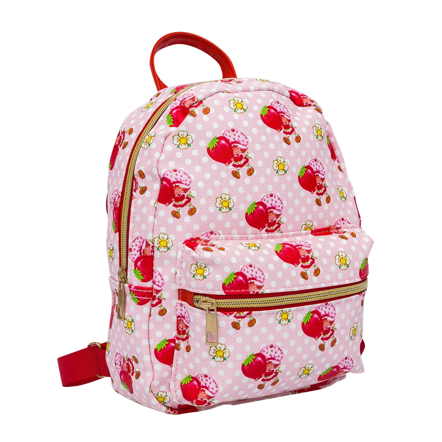 Wholesale Strawberry Shortcake PU Leather Kids Mini Backpack, 10 in ...