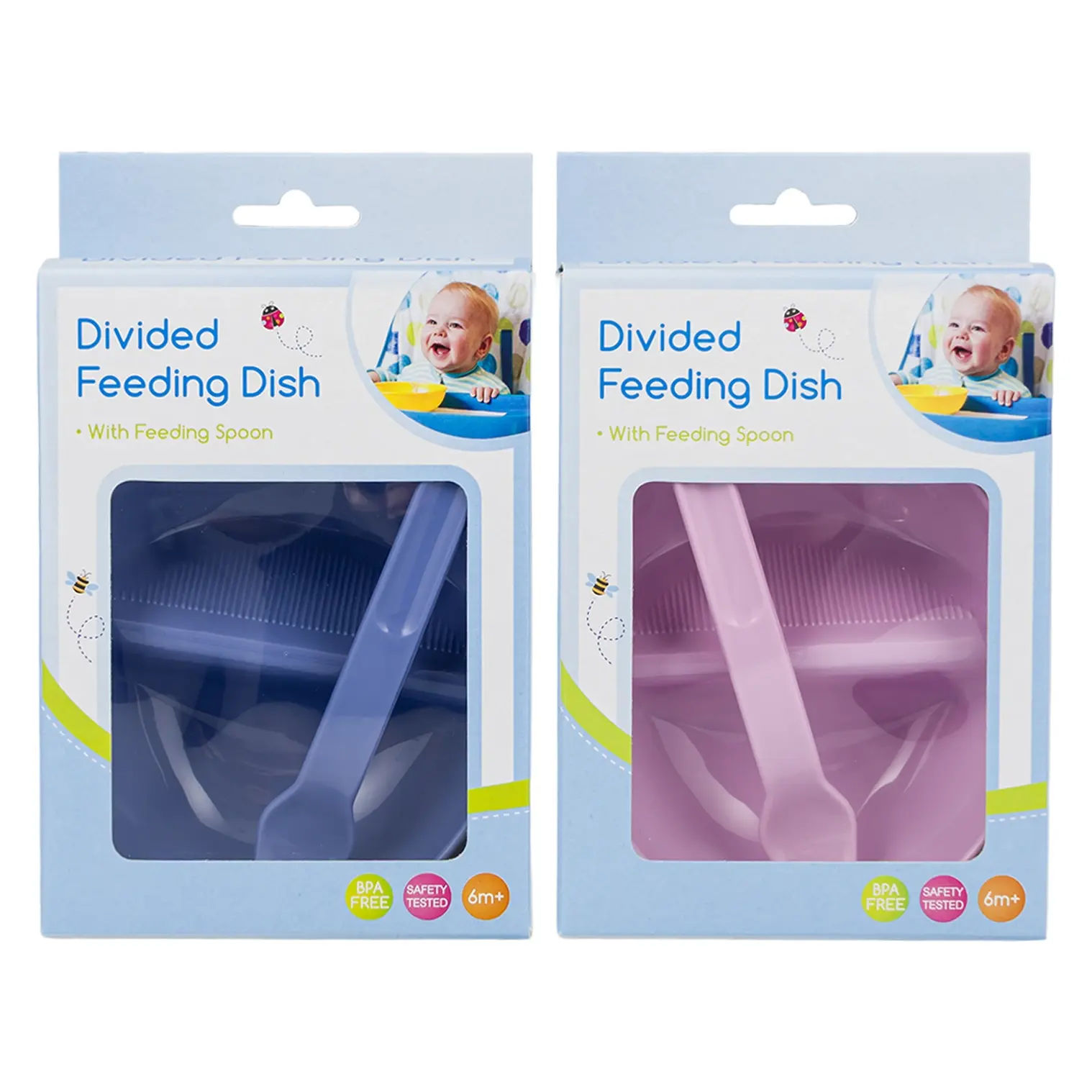 Wholesale Baby Years Divided Feeding Dish, Assorted Colors | | SKU: 82489