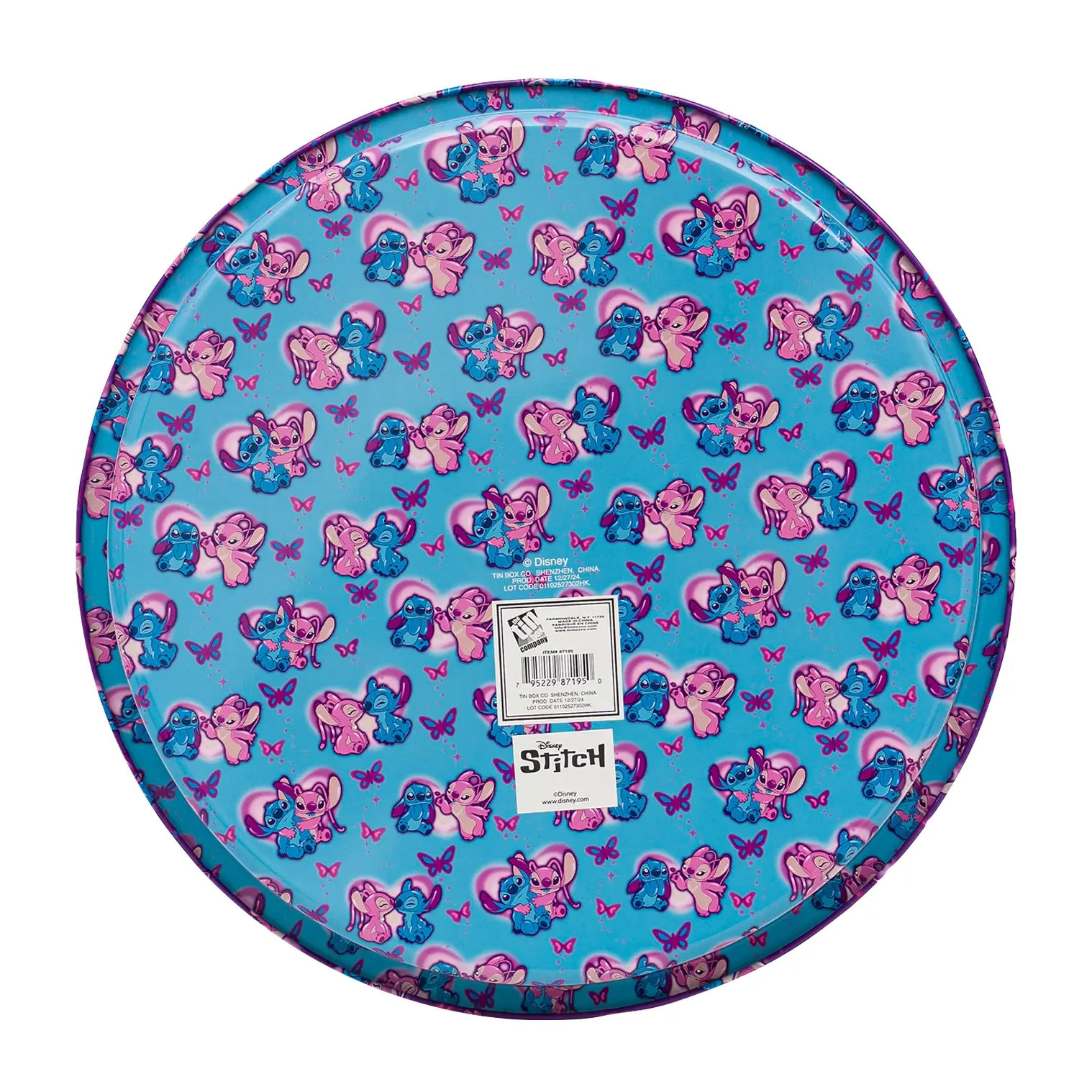 Wholesale Disney Stitch Round Tin Serving Tray, 12.25 in, Stitch and ...
