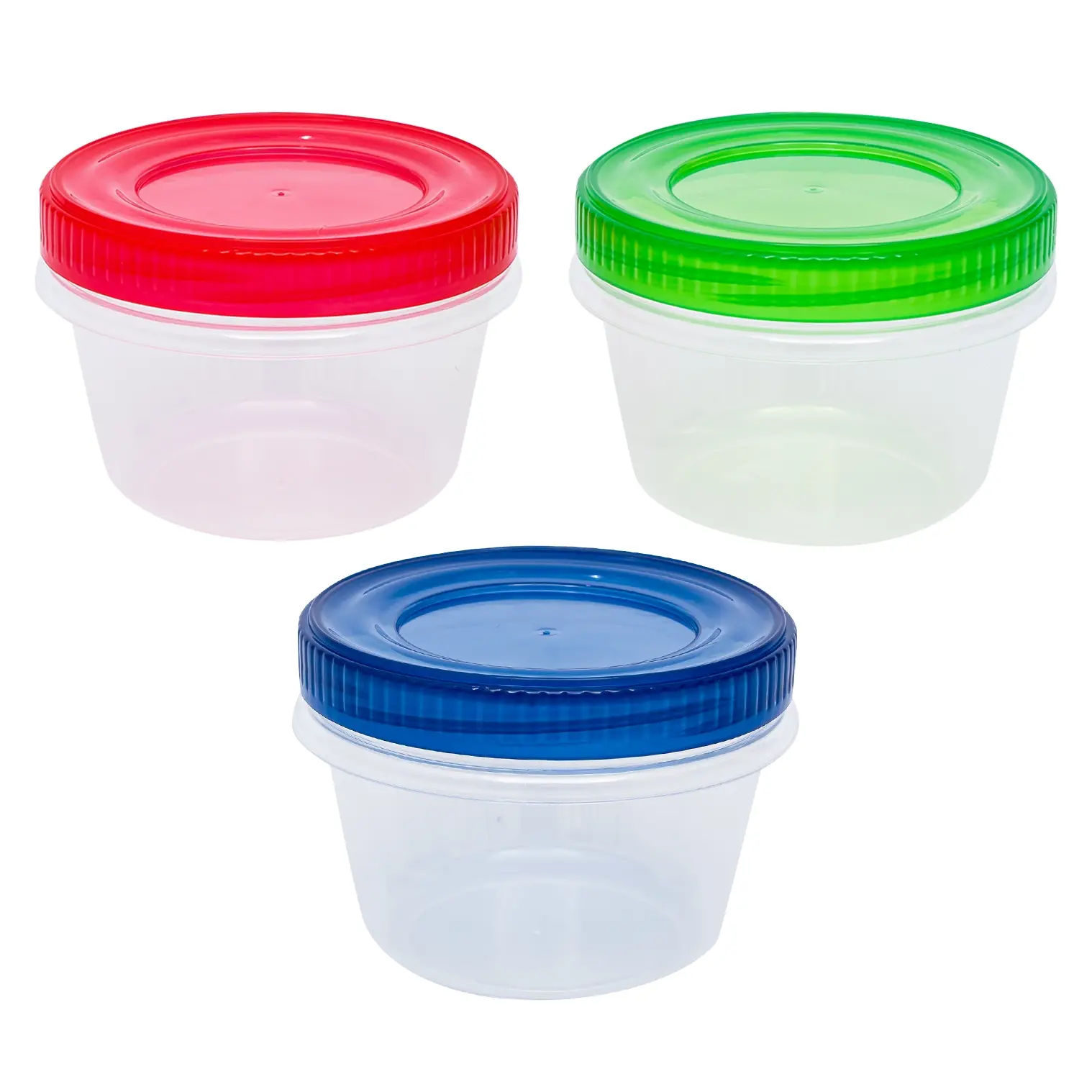 Wholesale Cooking Basics Plastic Food Storage Containers 15.2 oz, 3 ...