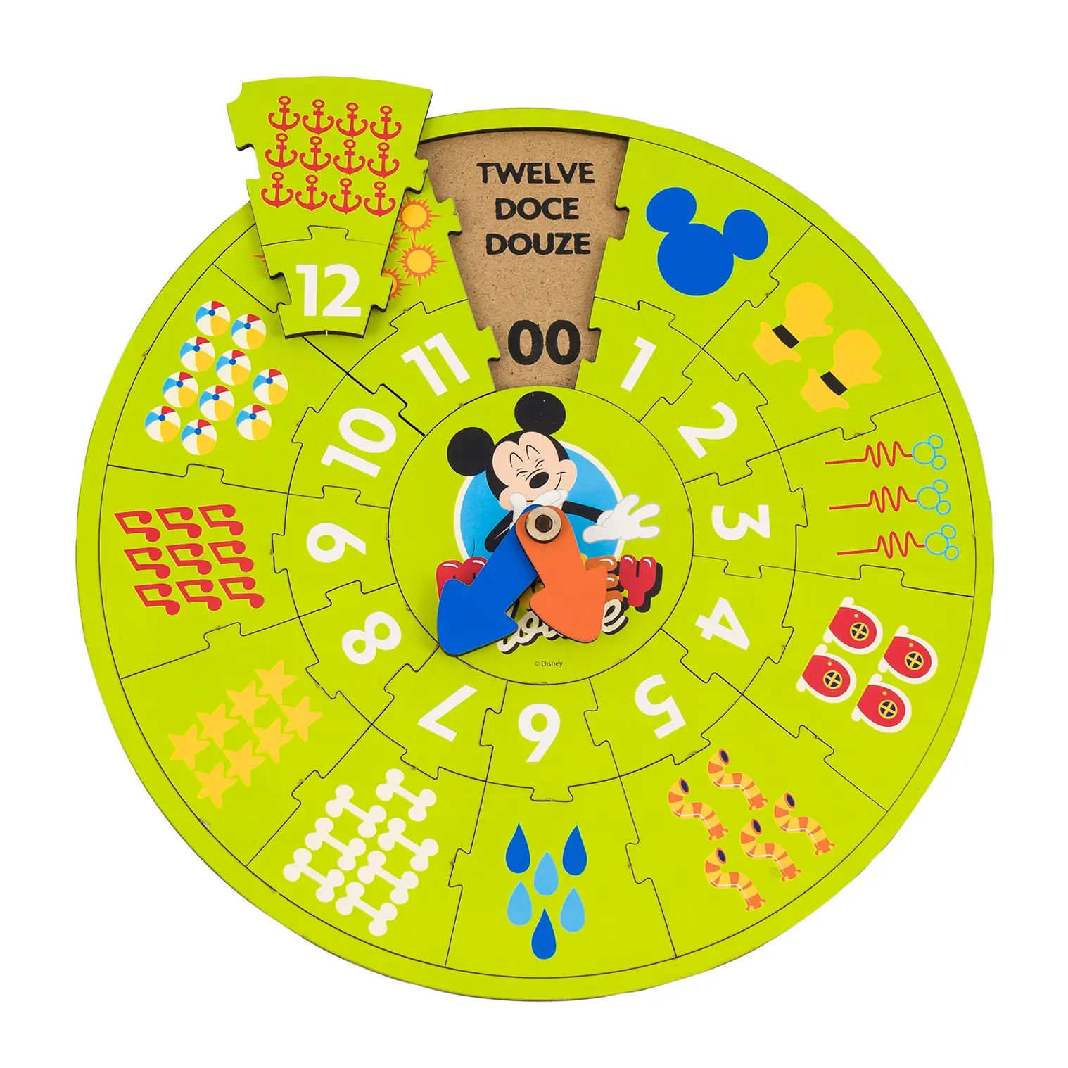 Wholesale Disney Junior Mickey Didactic Puzzle Clock | | SKU: 89622
